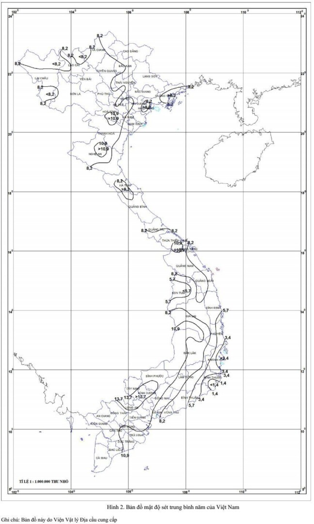 Ban do mat do set danh trong nam - SAVA M&E