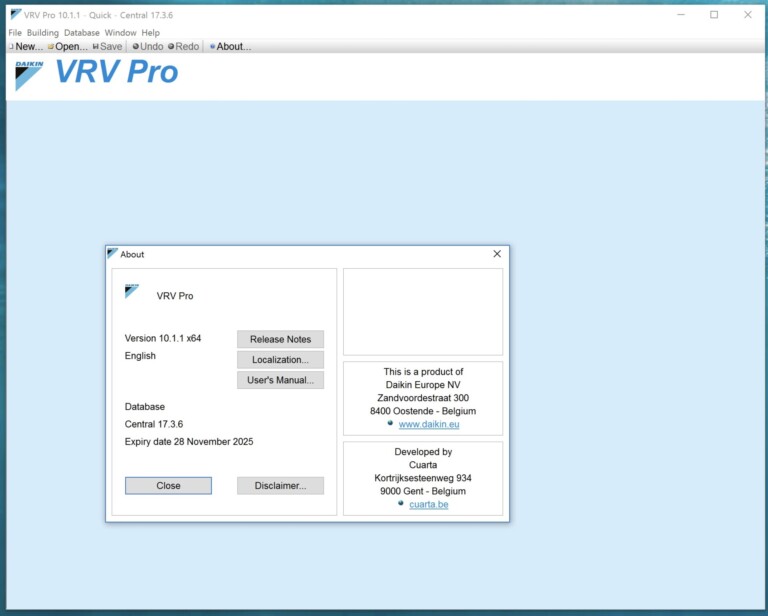 Phần mềm Daikin VRV Pro - SAVA M&E